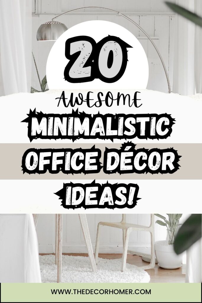 20+ Easy Minimalistic Office Décor Ideas For Your Place ...