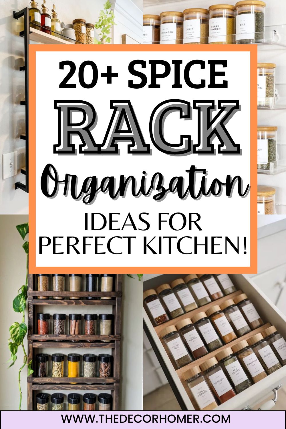 20+ Spice Rack Organization Ideas For Perfect Kitchen! - thedecorhomer.com