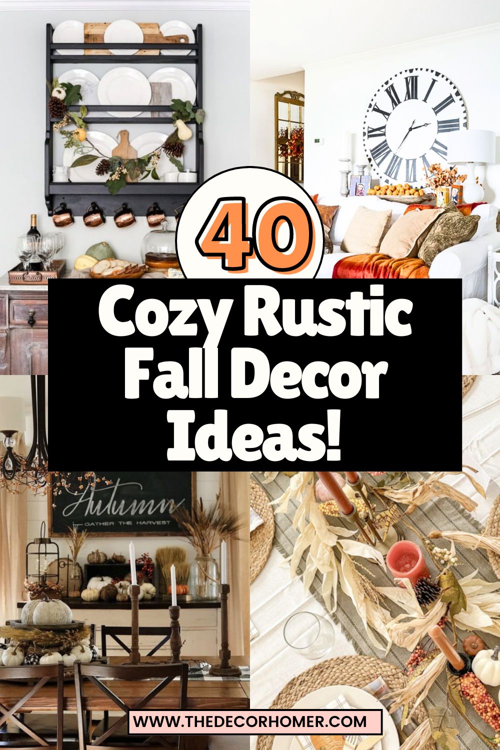 40 Cozy Rustic Fall Decor Ideas to Warm Up Your Space! - thedecorhomer.com