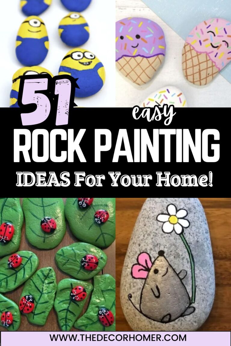 51 Easy Rock Painting Ideas For Your Home! - thedecorhomer.com