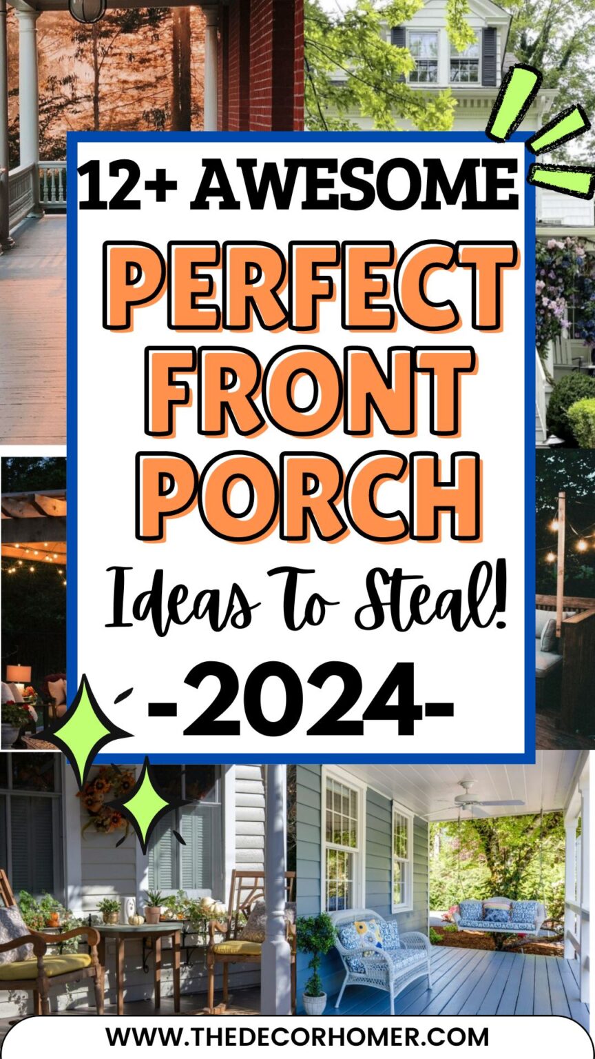 12+ Awesome Picture Perfect Front Porch Ideas! - thedecorhomer.com