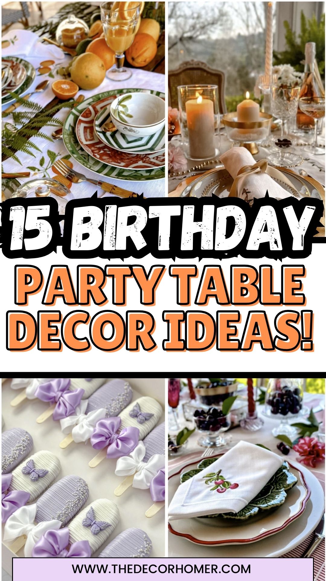 15 Birthday Party Table Decor Ideas! - thedecorhomer.com
