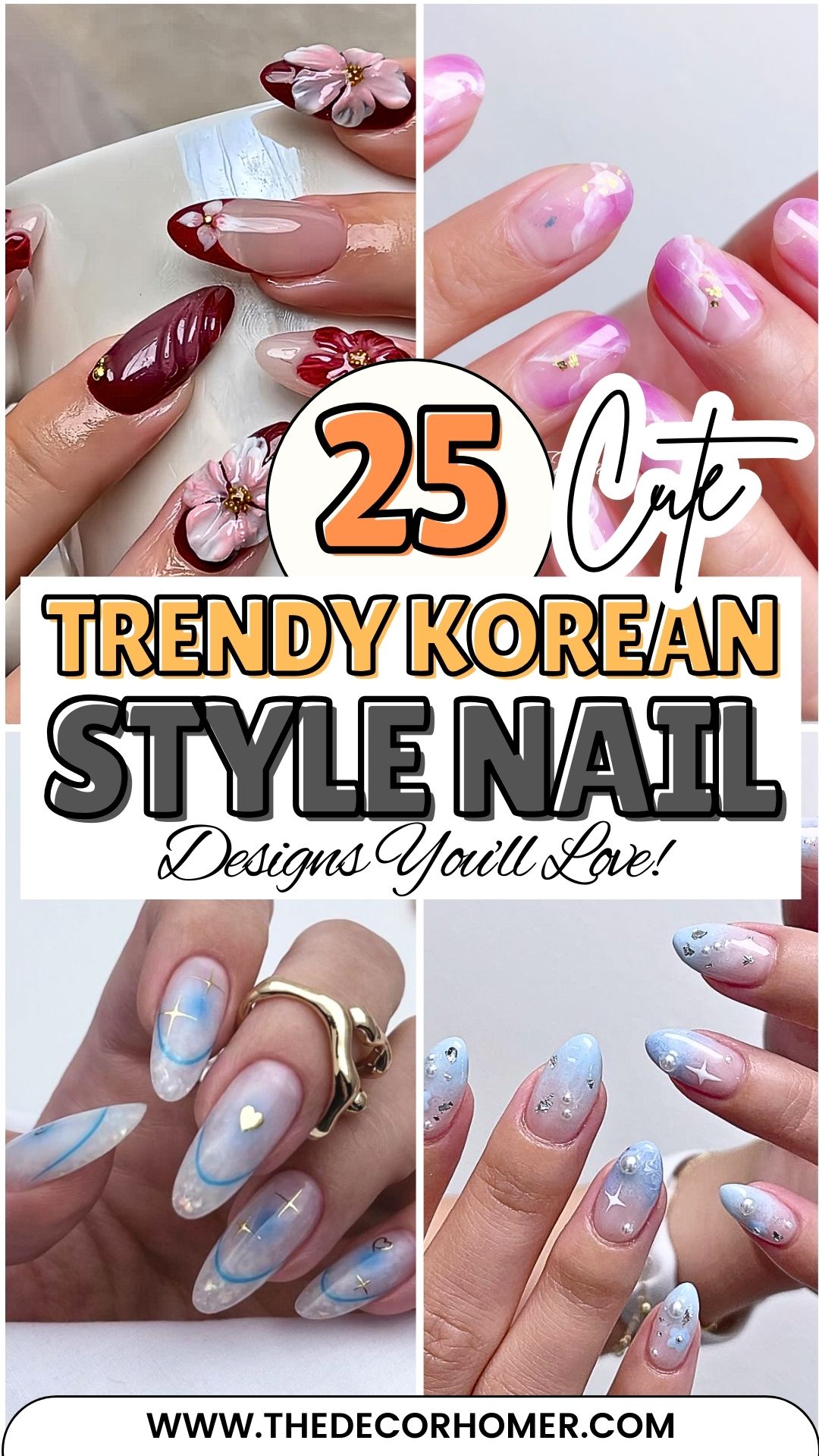 25 Cute & Trendy Korean Style Nail Designs You’ll Love! - thedecorhomer.com